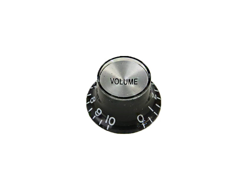 VPARTS VKN-550 Top Hat Reflector Volume guitar knob (BK) - Guitar Parts ...